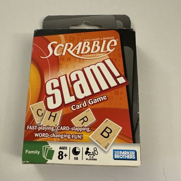 Hasbro | Games | Scrabble Slam Fast Playing Card Slapping Parker ...